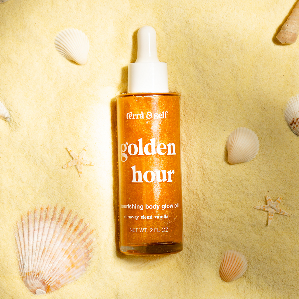 Golden Hour Body Glow Oil 2 oz. – AMP Beauty LA